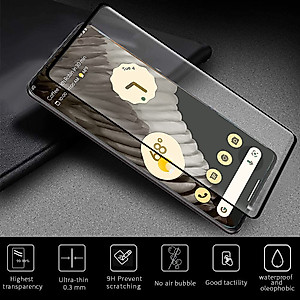 UIYTRAESTING Pixel 7 Pro Tempered Glass Screen Protector, 2 Pack, 9H Hardness, Bubble-Free, HD Transparency, Easy Installation