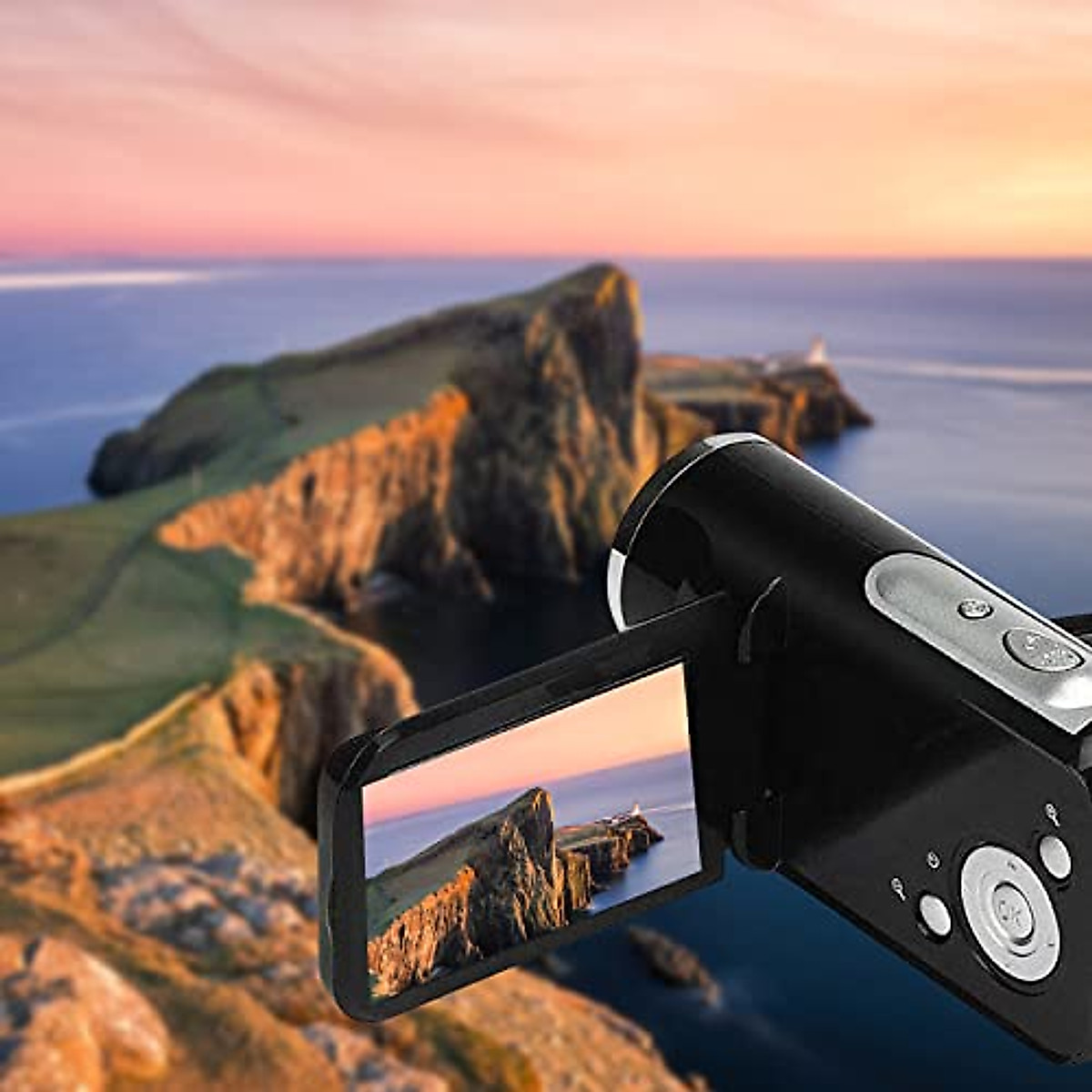 2.0 Inch 16MP Digital Camera, Entry-Level Camera, with TFT LCD Screen, Fi-ll Light, for Seniors, Teenagers, Children and Students