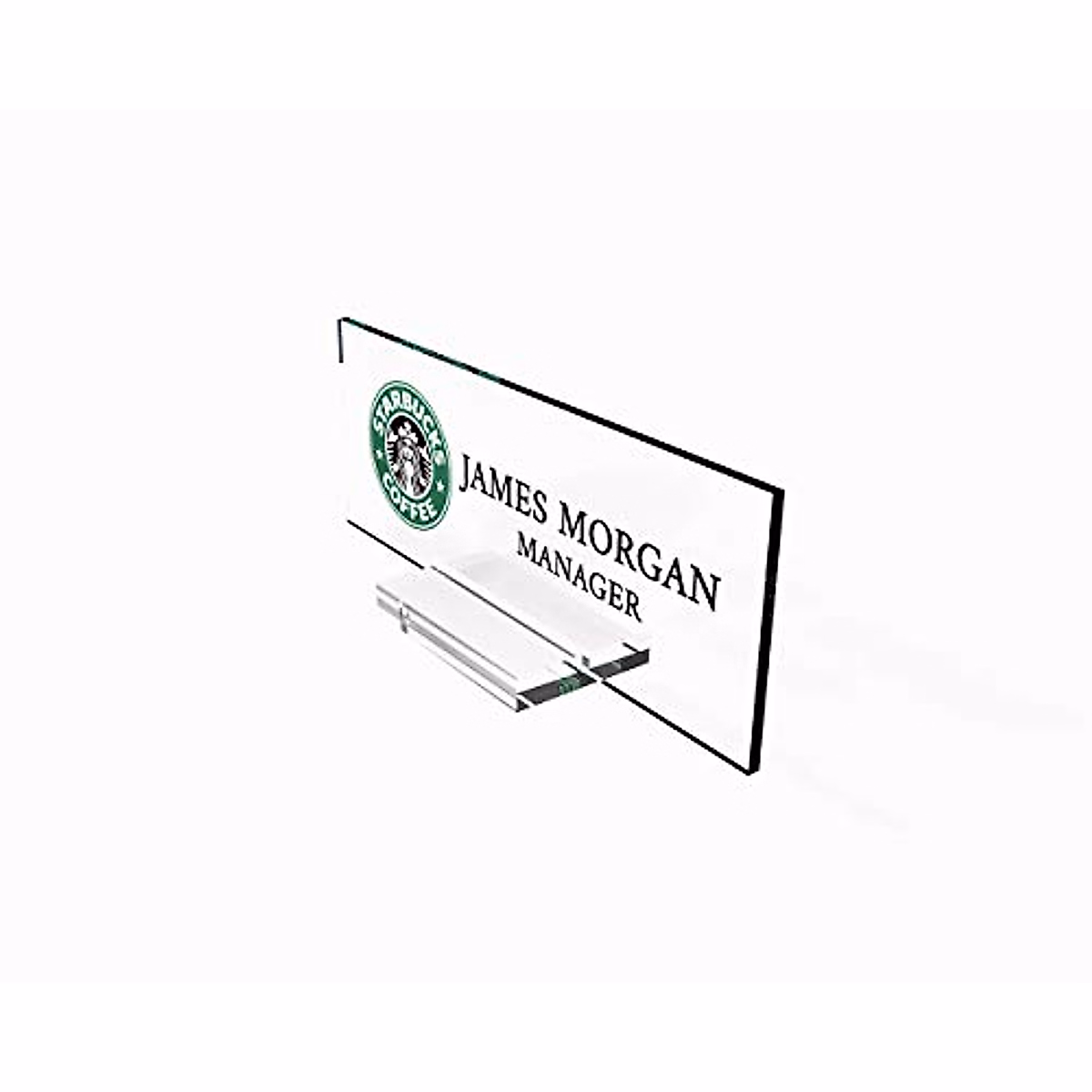 Personalized nameplate Desk Decor Office Unique Gift Custom Logo tech Desk Custom Name Plate for him and her Occasion Gift (8"x2.5")