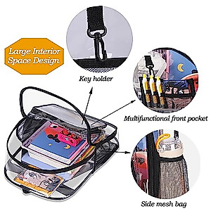 Personalized Clear Backpack with Name Custom Clear Bookbag Customized Any Text PVC Heavy Duty Transparent Backpack, Gifts