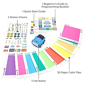 Sphero indi At-Home Learning Kit - Screenless Coding Robot for Kids 4+ - Build Mazes, Learn Computational Thinking - Problem Solve like an Engineer - Educational STEM Toy for Creative Minds