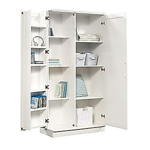 Sauder HomePlus Collection Storage Cabinet, Soft White finish