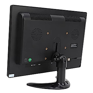 Garsentx 12 Inch TFT LCD Monitor with AV BNC VGA Input 1280x800 Portable Mini HD Color Screen Display with Built in Speaker Remote Control