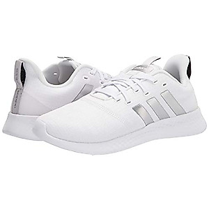 adidas womens Puremotion Wide Shoes, White/Silver Metallic, 11 W US