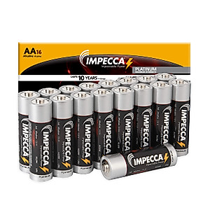 Impecca 400-Count AA Batteries High Energy Premium Alkaline Battery 1.5 V (4 Boxes of 100 Batteries - AA Size), Leak Resistant 10-Year Shelf Life, Ideal for Office/Wholesale/Medical/Education/Home