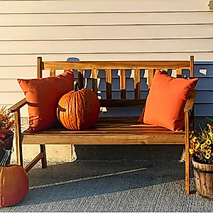 BSTOPHKL Outdoor Wood Bench 2-Person Garden Bench 705Lbs Weight Capacity Acacia Wood Patio Bench for Porch Lawn Balcony Backyard, Nature