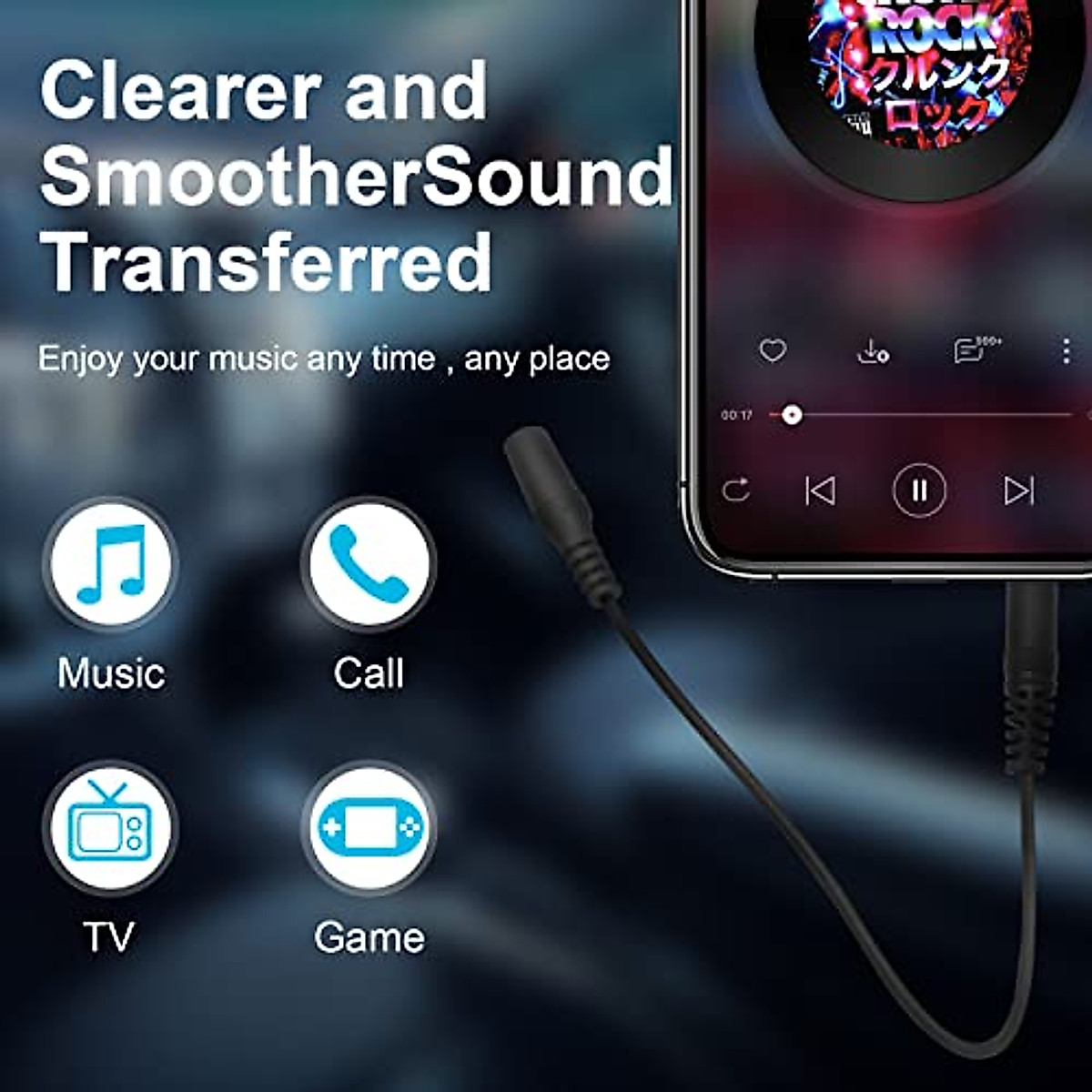 DCEZAEIN Headphone Extension Cable 3ft, Male to Female 3.5mm Audio Cable Compatible with iPhone iPad Tablet Media Players, Hi-Fi Sound Gold Plated Jack Headphone Jack Extender