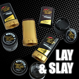 EBIN NEW YORK 24 Hour Colored Edge Tamer 3pack – 0.5 Oz, Natural Black, No Flaking, No Residue, Argan Oil & Castor Oil