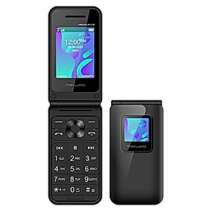 Flip Phone 4G LTE Volte Unlocked Compatible with T-Mobile Mint GSM Worldwide Maxwest Neo 4G Dual Nano Sim LTE Bluetooth (NOT VERIZON/Boost) Radio FM