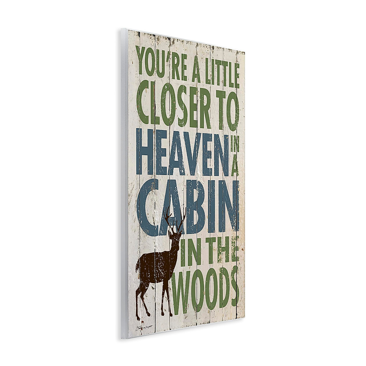 Stupell Industries Closer to Heavin in a Cabin Wall Plaque, 13 x 19, Design by Artist Stephanie Workman Marrott