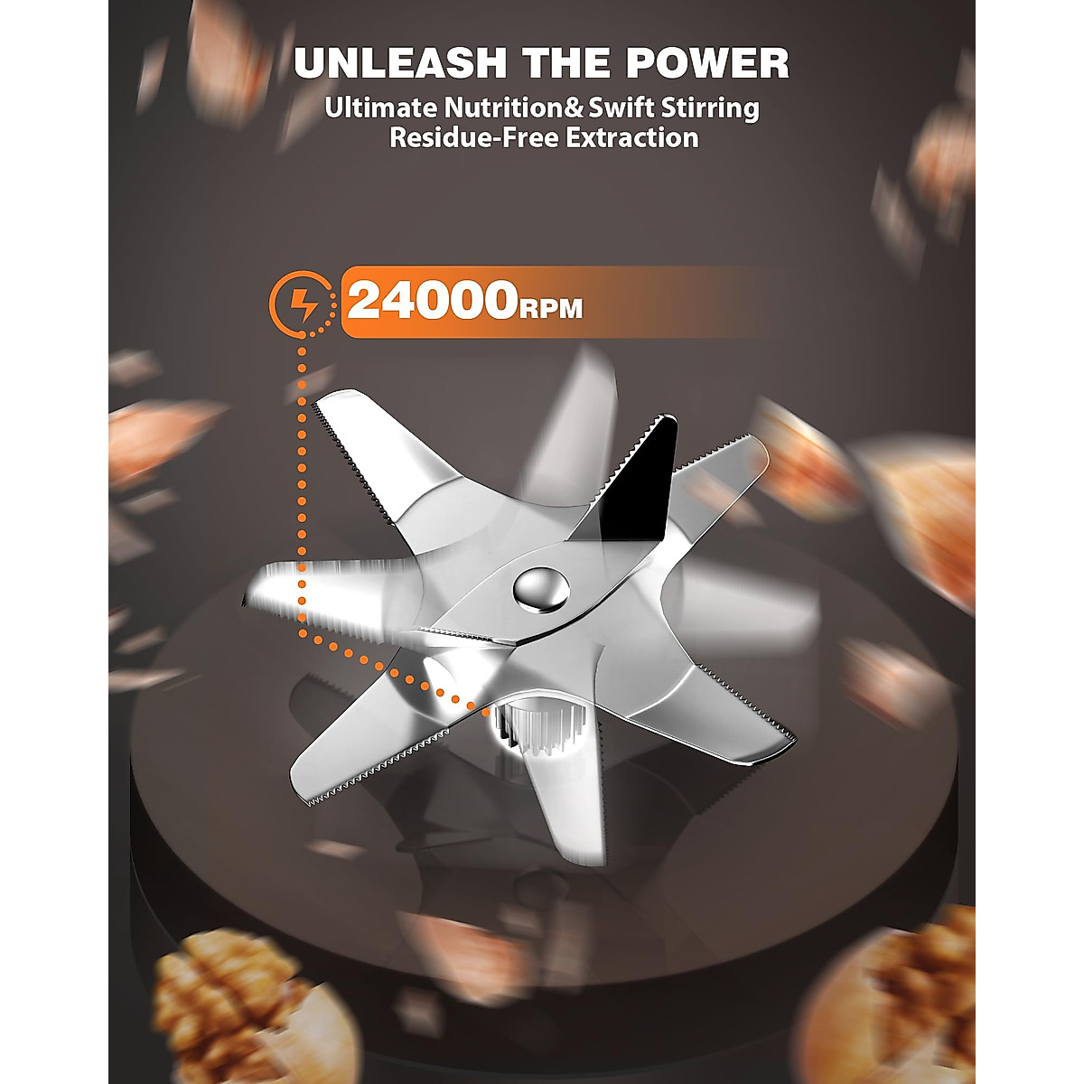 WantJoin 60 Oz Hot & Cold Countertop Cooking Blender, 24000RPM High-Speed Blender with 9 One Touch Programs, Soybean Milk Machine for Nut Butters,Soups,Shakes and Smoothies with 12H Delay Cook