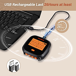 Inkbird WiFi Grill Meat Thermometer IBBQ-4T with 4 Colored Probes, Wireless Barbecue Meat Thermometer with Calibration, Timer, High and Low Temperature Alarm for Smoker, Oven, Kitchen, Drum