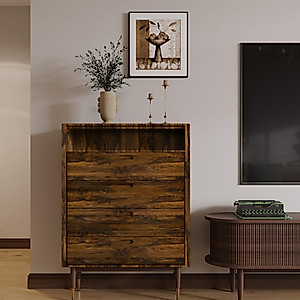 LXCREAT Wood Grain Contact Paper Wood Wallpaper Peel and Stick 15.7" x 118" Dark Brown Faux Wood Look Wall Paper Rustic Removable Self-Adhesive Decorative for Cabinet Countertop