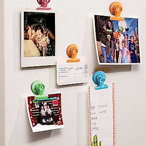 8 Pack Magnetic Clips for Refrigerator Whiteboard Locker, Fridge Magnets Adult, Metal Magnet Clips for Memo Note Decorative Clips Magnets