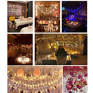 Foil Fringe Backdrop, 3 Pack 3.3 ft x 8.2 ft Photo Booth Backdrop Curtain for Parties - Tinsel Curtain Fringe Backdrop Party Decorations for Birthday, Wedding or Bachelorette Party (Laser Blue)