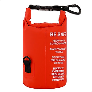 Breakwater Supply 25L Meanhigh Dry Bag Waterproof Backpack and Waterproof Survival First Aid Kit Bundle