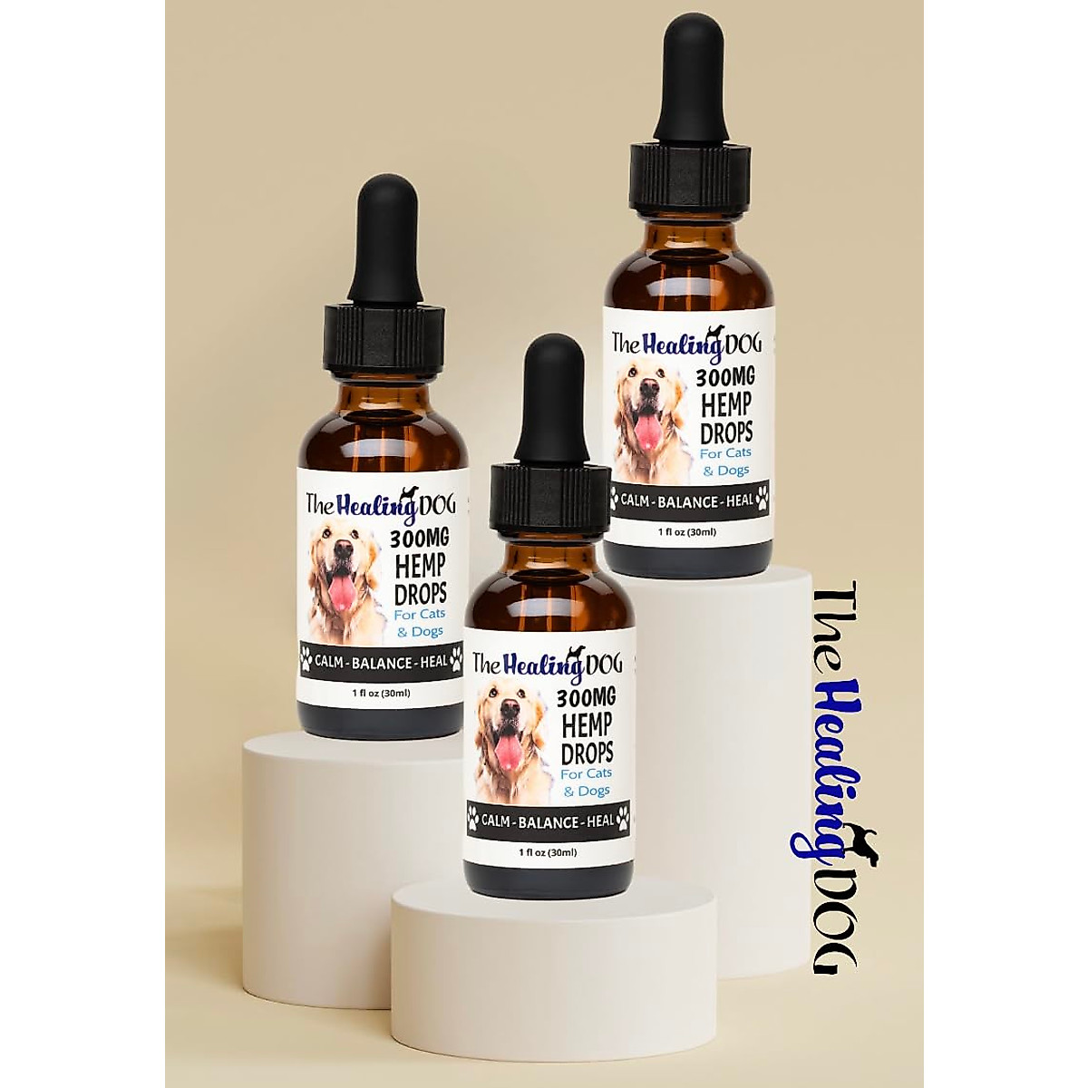 The Healing Dog: Hemp Oil for Cats & Dogs - 300mg