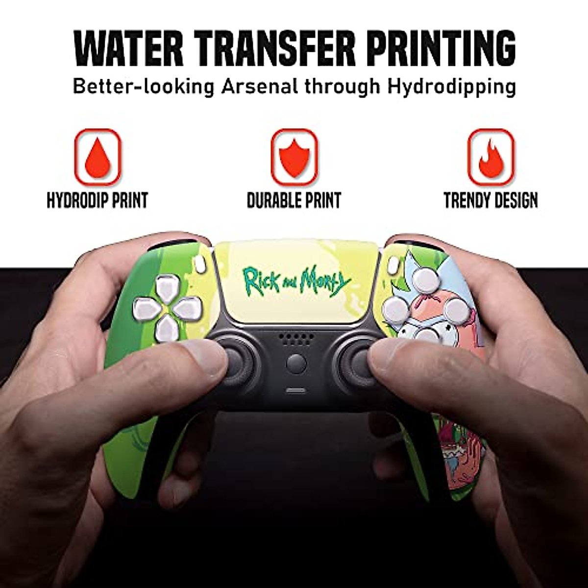 Dyeport Original PS-5 Controller compatible with Play-Station 5 Console | Custom PS-5 Wireless Controller | Printed in USA with Advanced HYDROGRAPHIC Technology (NOT JUST A SKIN or DECAL)
