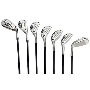 Men’s Majek MX4 Hybrid Iron Set, which Includes: #4, 5, 6, 7, 8, 9, PW Senior Flex Right Handed Utility “A” Flex Clubs