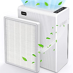 E-300L Air Purifier and Filter Combo Set, Air Purifiers for Home Large Room H13 True HEPA Filter Ultra-Quiet Air Cleaner for Dust Pet Dander Smoke,Pollen for Bedroom and Office