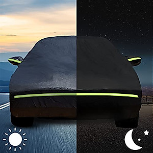 Car Cover Waterproof for 2003-2008 BMW Z4, Snowproof Outdoor Car Covers with Zipper Windproof Heavy Duty All Weather (Black)