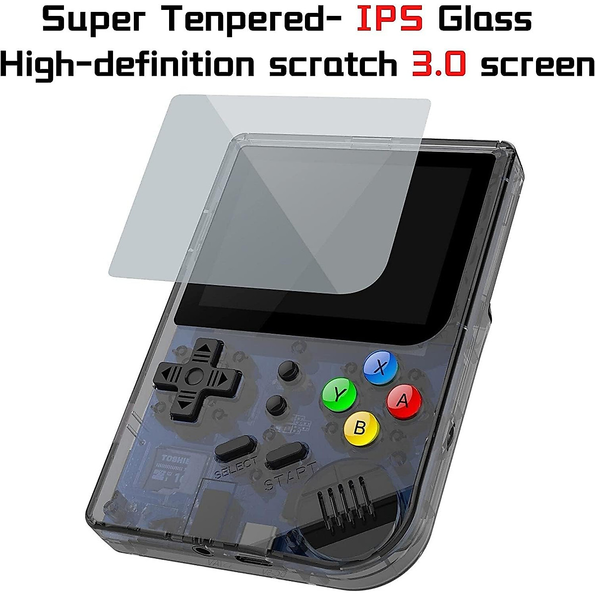 RG300 Retro Handheld Game Console , Open Linux System Built-in 3007 Classic Game Console 3 Inch IPS Screen Portable Video Game Console