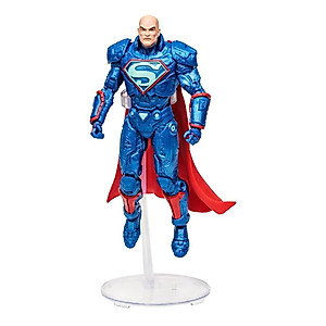 DC Multiverse Comics 7 Inch Action Figure Exclusive - Lex Luthor Power Suit Blue Gold Label (TM15196)