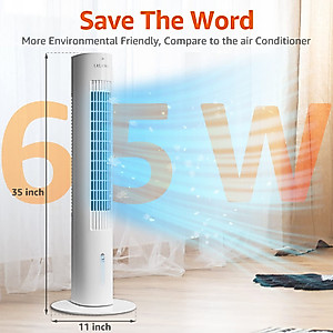 Evaporative Air Cooler Portable, 35” Cooling Fan with 60° Oscillating, Removable Water Tank, Ice Packs, 3 Speeds, Personal Swamp Cooler, no Remote Control.