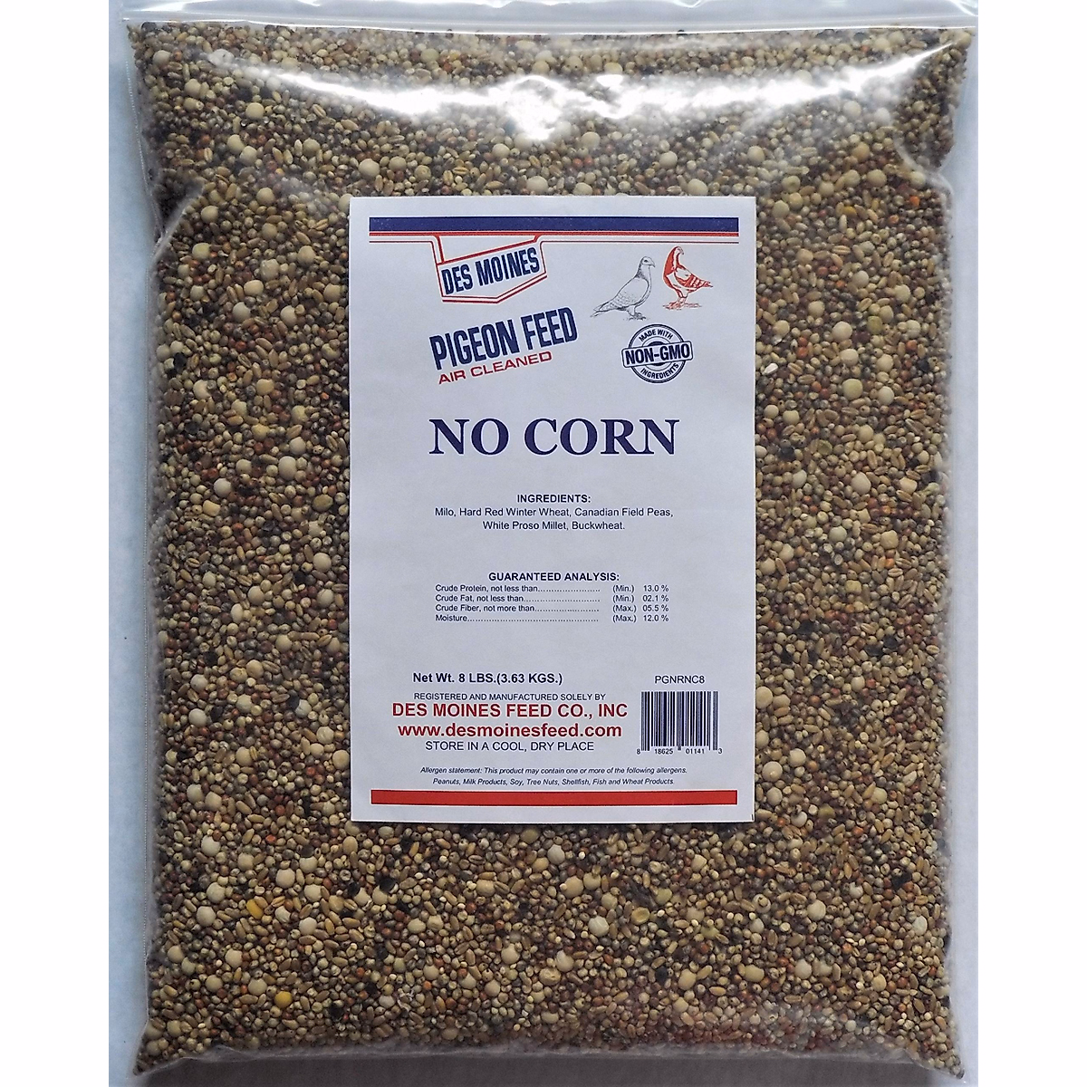 No Corn Regular Pigeon Mix (13%) 8 lbs