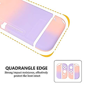 ibasenice Case Cover Compatible for Switch Game Shell Handheld Grip Controller Back Plate Replacement