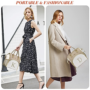 Personalized Lunch Bag for Women, Reusable Insulated Lunch Box Gift for Friend Large Wide-Open Water Resistant Adult Cooler Tote Bag for Work, Travel, Picnic - Printed M