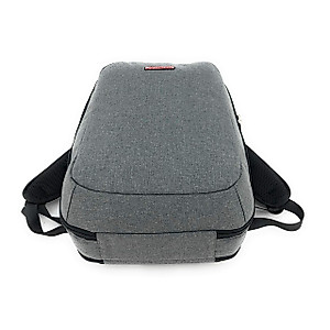 Jetpack Slim Backpack for DVS, Mobile, or Club DJ Gig Set, Bag Carry Laptop, Stand, Tablet, Headphone, Vinyl Records, USB Mobile Devices, Needle Case, Cables, Microphone & More. TSA Compliant (Gray)