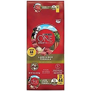 Purina ONE Smartblend Natural Lamb & Rice Formula Adult Dry Dog Food (44 Lbs.), 44 Lb