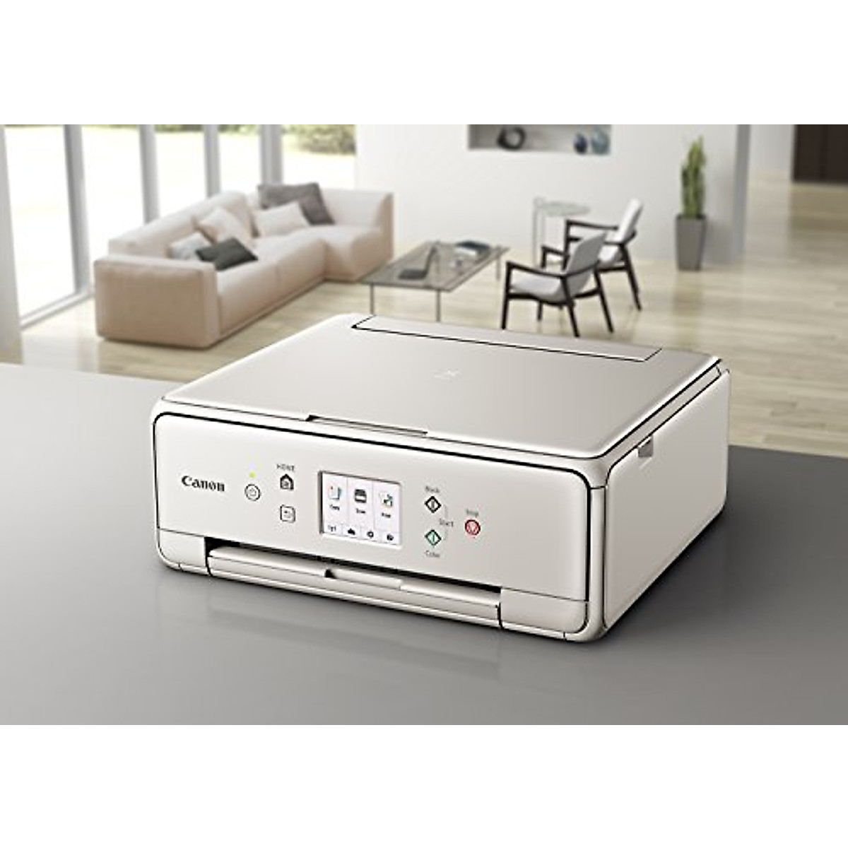 Canon Office Products PIXMA TS6020 GY Wireless Color Photo Printer with Scanner & Copier, Gray, Works for Alexa