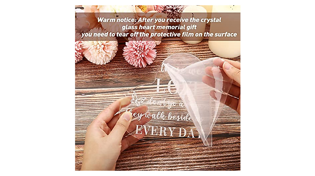 Acrylic Sympathy Gift - Heart Memorial for Loss | Elegant & Durable