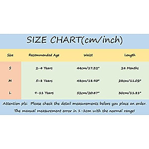 Elastic Waist Short Pants for Baby Kids Girls Halloween Dance Party Dress Cartoon Tulle Skirt (Hot Pink, 5-8 Years)