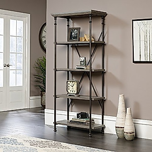 Sauder Canal Street 5-Shelf Bookcase, Northern Oak finish