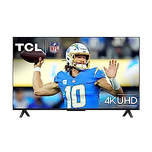 TCL 43-Inch Class S4 4K LED Smart TV with Fire TV (43S450F, 2023 Model), Dolby Vision HDR, Dolby Atmos, Alexa Built-in, Apple Airplay Compatibility, Streaming UHD Television, Black