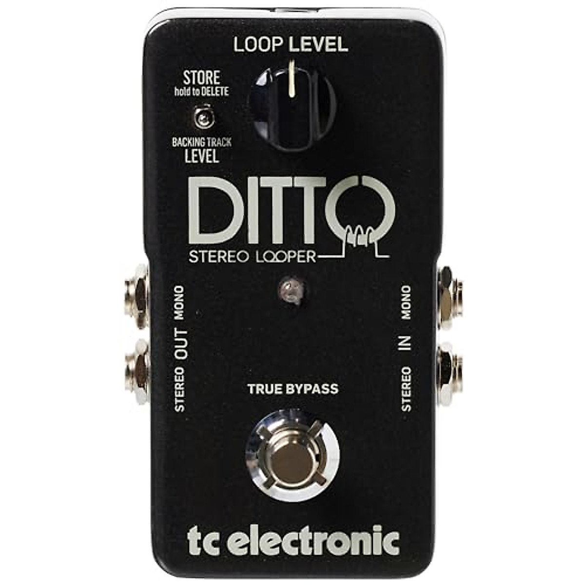 TC Electronic DITTO STEREO LOOPER Highly Intuitive Looper Pedal with Stereo I/O and Loop Import/Export