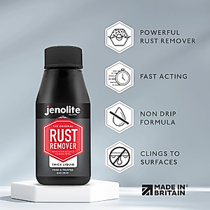 JENOLITE Rust Remover - Thick Liquid - Remover Rust Back to Bare Metal - 5oz (150ml)
