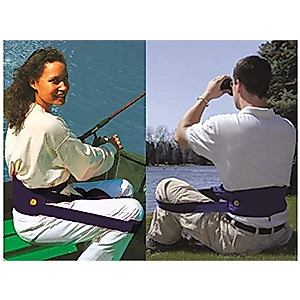 Nada Chair Sportbacker Portable Back Supporter for Seat Backs, Camping, Boating, Concerts - Convertible Pouch Bag (Black)