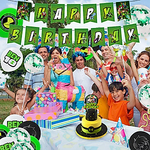 Movie Party Supplies Birthday, Movie Birthday Party Supplies Set Includes Happy Birthday Banner, Movie Cake Toppers, Birthday Balloons for Kids Birthday Decorations