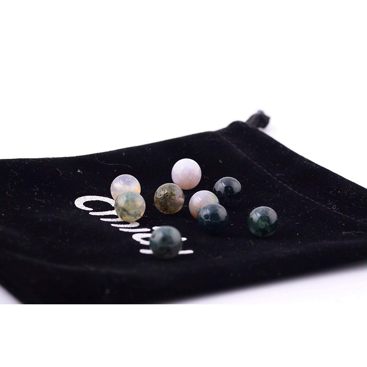 Natural Stone Beads 100pcs 8mm India Agate Round Genuine Real Stone Beading Loose Gemstone Hole Size 1mm DIY Charm Smooth Beads for Bracelet Necklace Earrings Jewelry Making (India Agate)