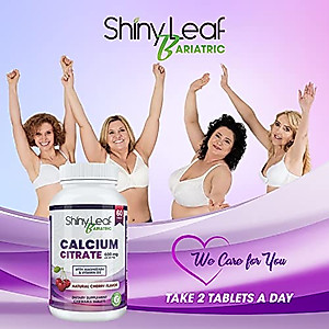 Bariatric Multivitamin with Iron Once-a-Day and Cherry Chewable Calcium Citrate for Post Bariatric Surgery Including Gastric Bypass and Sleeve (3 Months)