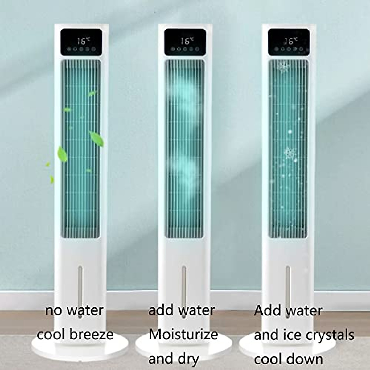 Portable air conditioner,3-IN-1 Air Cooler,cooling fan,Remote control digital display touch plus size,move silently,ac unit for bedroom,humidifier,power saving,suitable for bedroom,office,RV