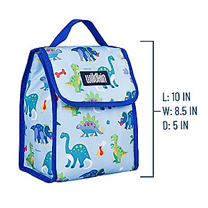 Wildkin 15 Inch Kids Backpack Bundle with Lunch Bag (Dinosaur Land)