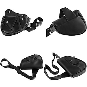 Sling Bag Fashion Saddle Bag Leather Crossbody Backpack Daypack for Men & Women