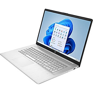 2022 HP 17.3" HD+ Display Laptop, 11th Gen Intel Core i3-1115G4 (Beats i5-7200U), 8GB Memory, 256GB SSD + 1TB HDD, WiFi, HDMI, Webcam, NO DVD, + YSC Accesory (Natural Silver)
