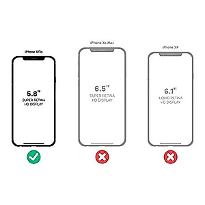 OtterBox iPhone Xs and iPhone X Commuter Series Case - BLACK, Slim & Tough, Pocket-Friendly, with Port Protection