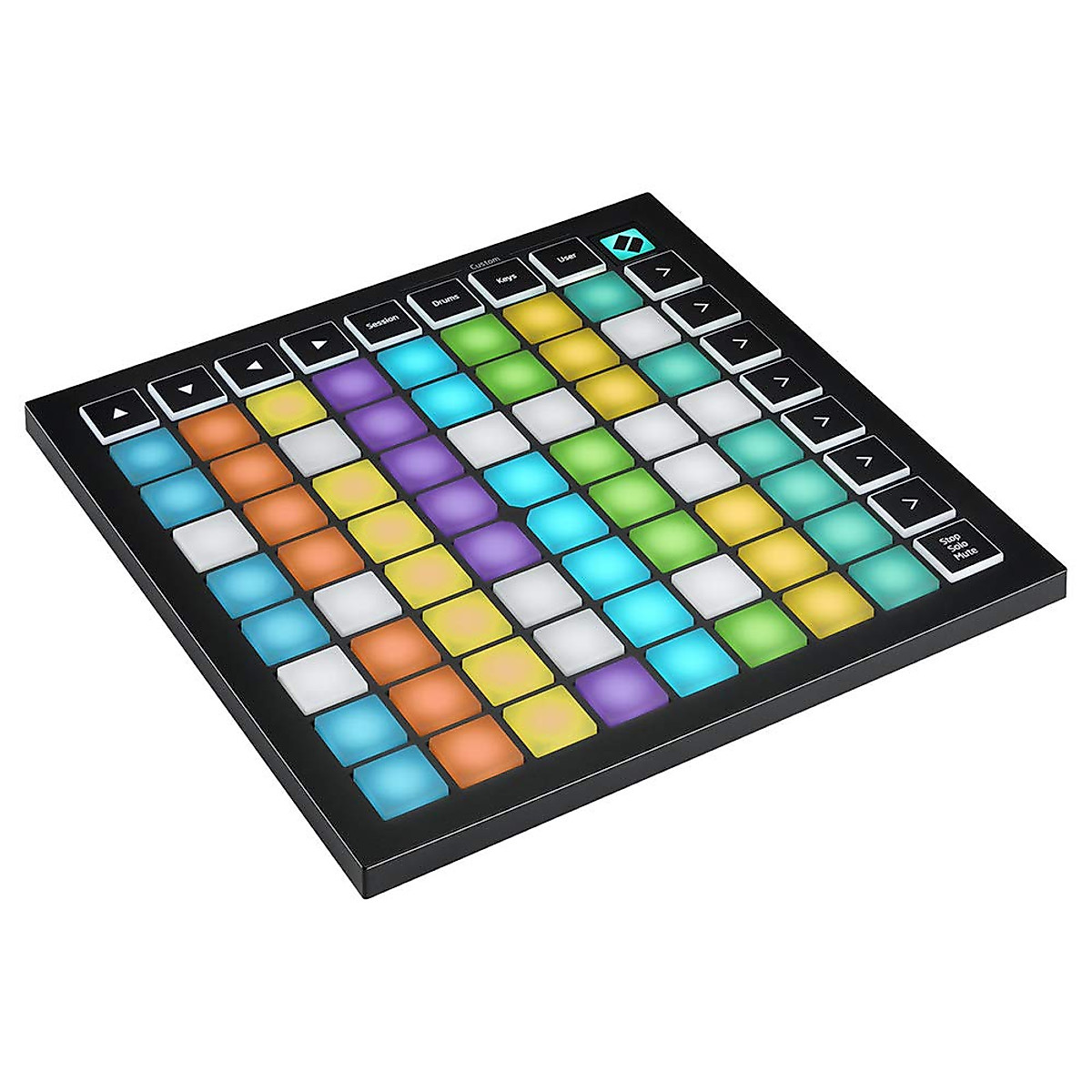Novation Launchpad Mini MK3 64-Pad MIDI Grid Controller Bundle with 4-Port USB Hub, Studio Headphones & MIDI Cable